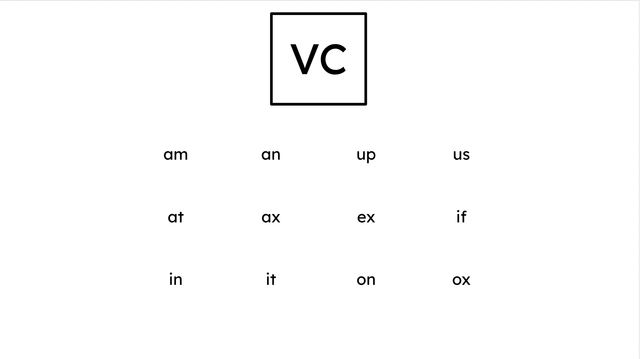 Orton-Gillingham Printable Phonics Lesson: Vowel + Consonant Words ...